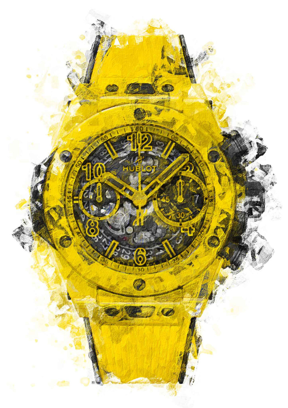 Hublot Big Bang Unico Yellow Magic | Watch Art Poster