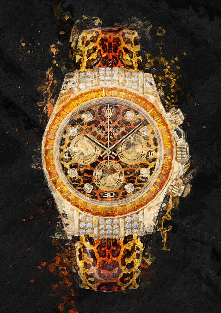 Rolex Daytona Cosmograph Leopard wristwatch | Watch Art Posters